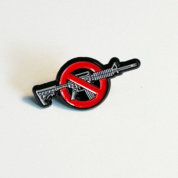 Official Ban Assault Weapons Enamel Pin – ChangeTheRef.org